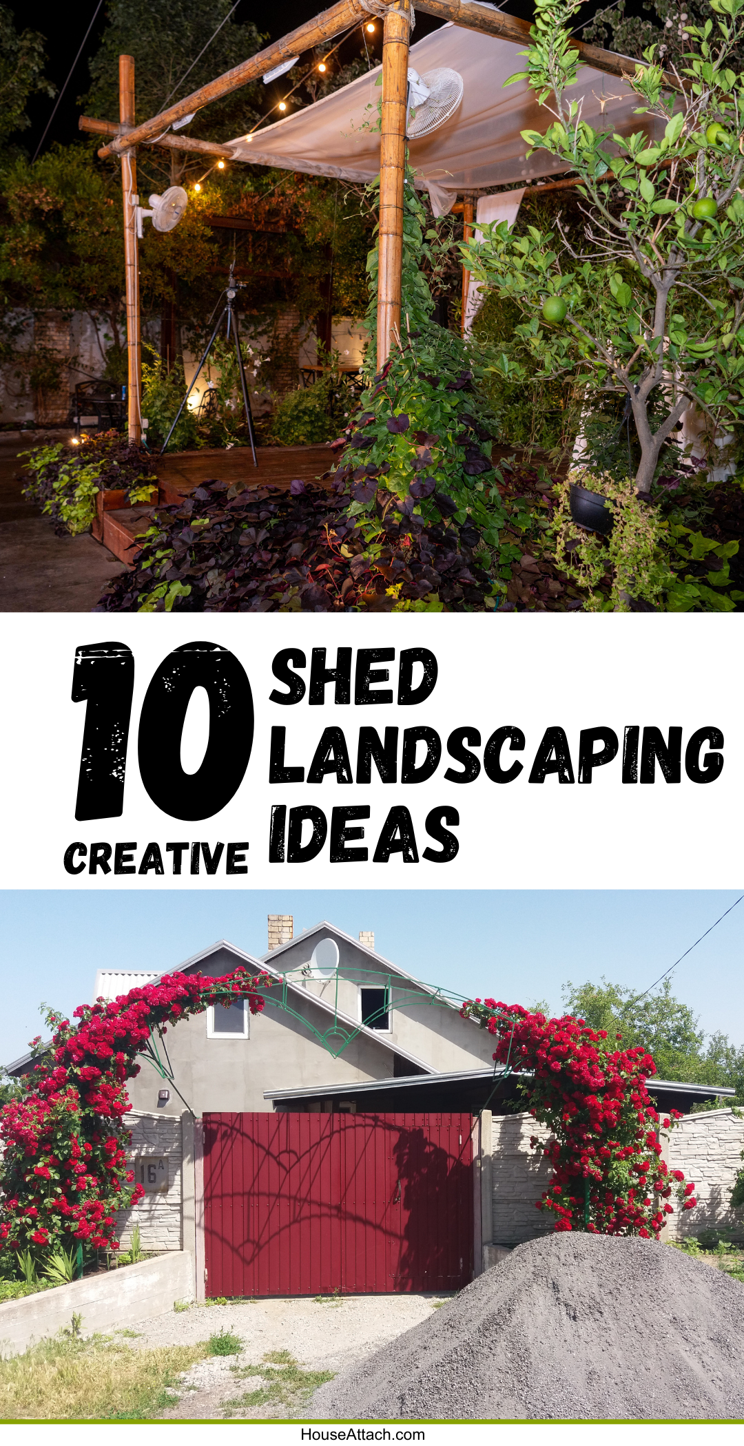 16 Creative Garden Shed Landscaping Ideas